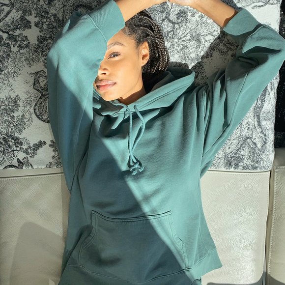 TNA | Tops | Tna Aritzia Cozy Af Fleece Hoodie Yucca Green Ww25 | Poshmark